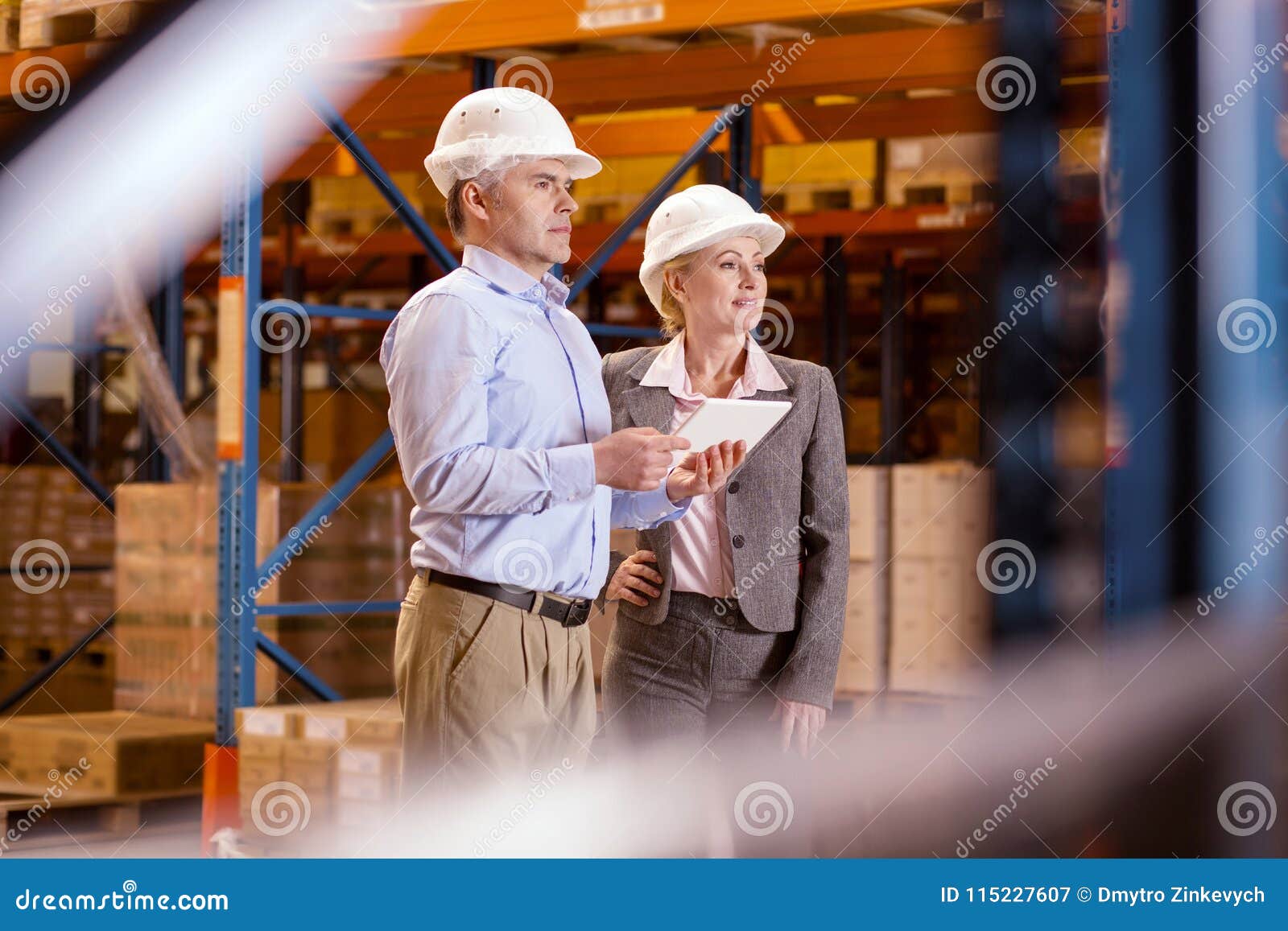 Man Observing Package In Empty Office Stock Photography | CartoonDealer ...