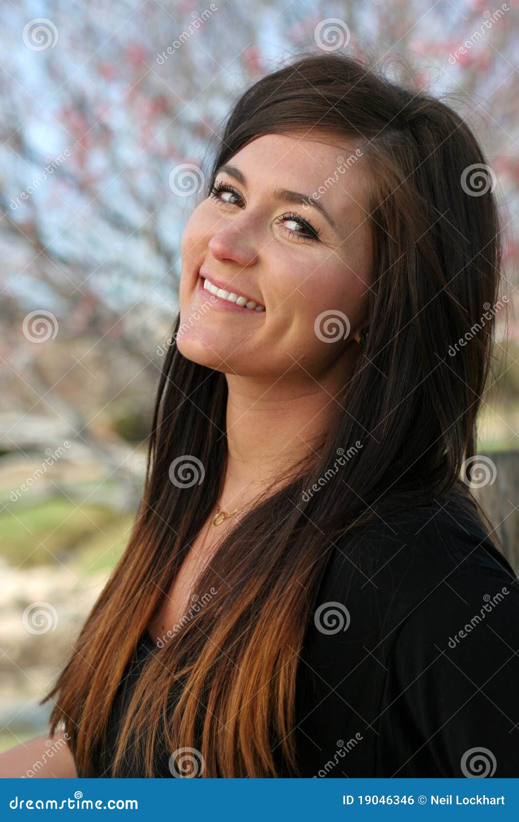 Nice Smile stock photo. Image of brunette, gorgeous, faces - 19046346