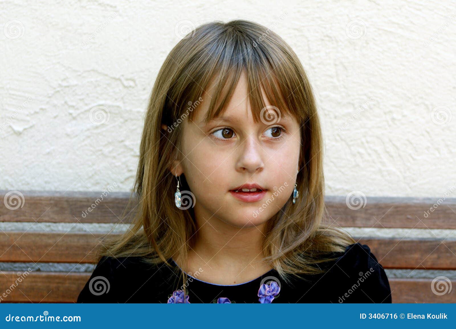 Nice smiling girl stock photo. Image of offering, gently - 3406716