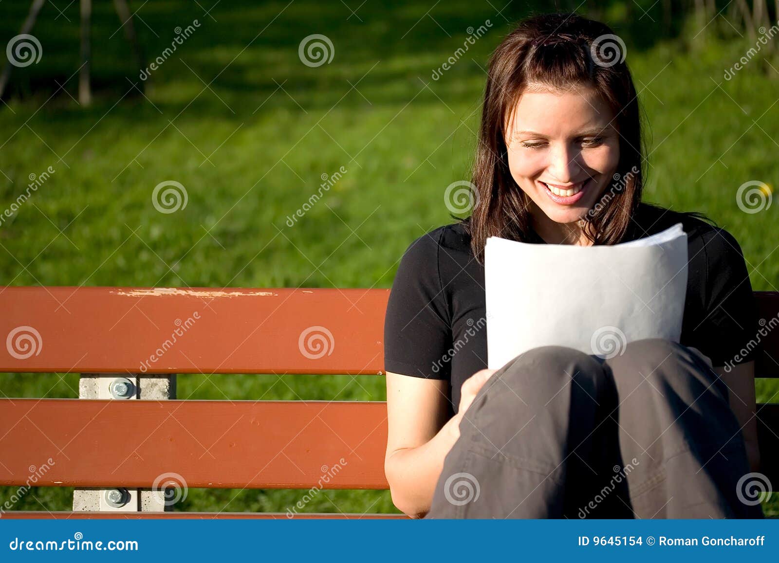 The nice smiling girl stock photo. Image of happy, evening - 9645154