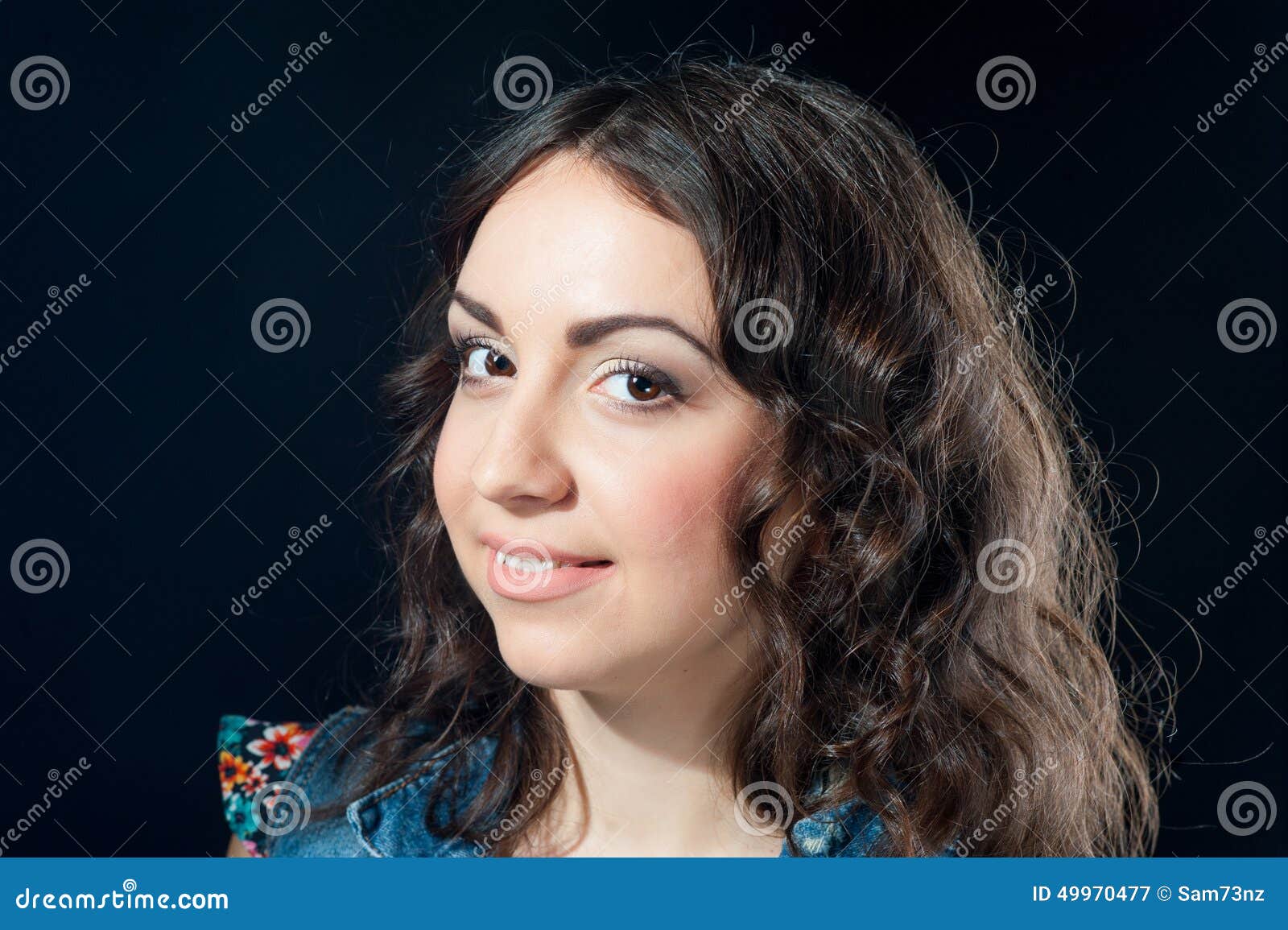 Nice smiling girl stock image. Image of fashion, lips - 49970477