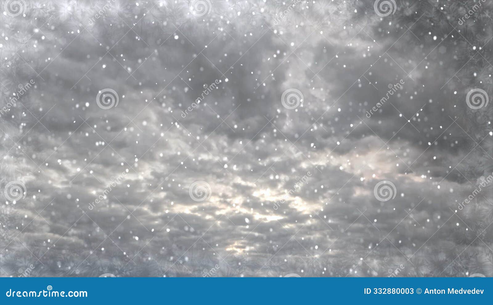 Nice Snow on Clouds on Sky Bg - Photo of Nature Stock Image - Image of ...