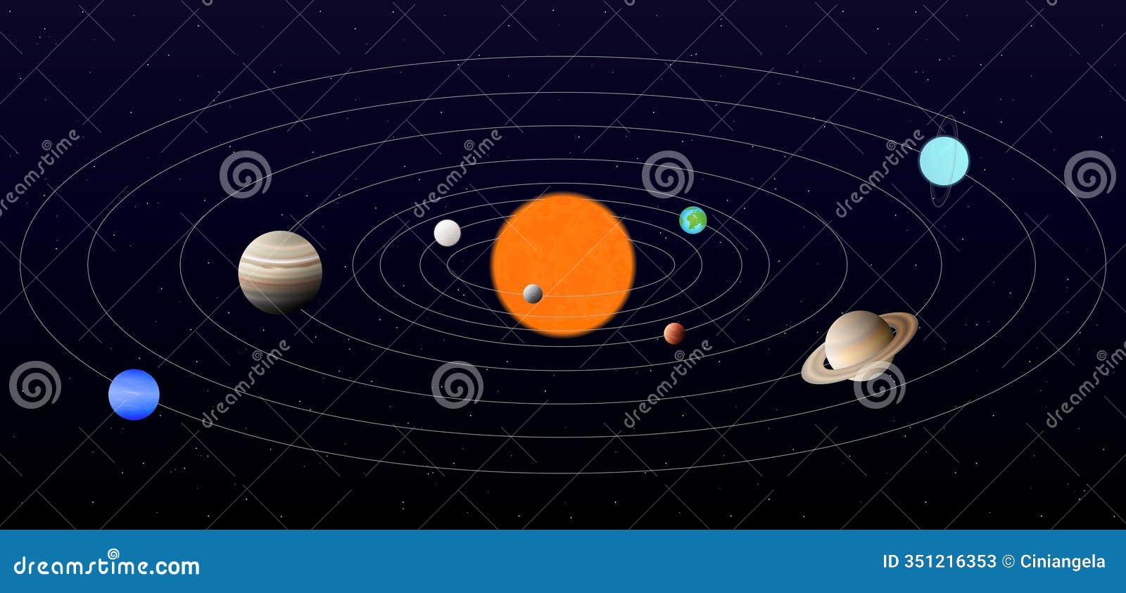 Planets Realistic Transparent Set With Planets Isolated Vector ...