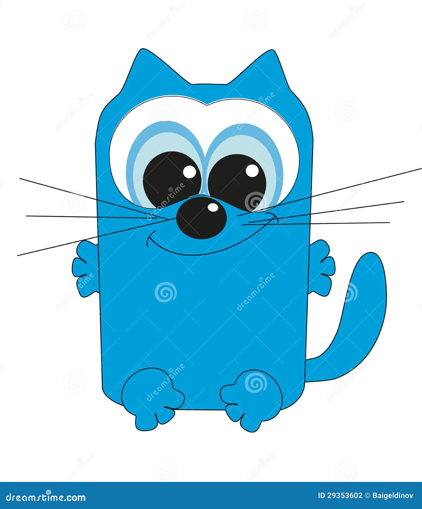 Nice square cat. stock vector. Illustration of birthday - 29353602