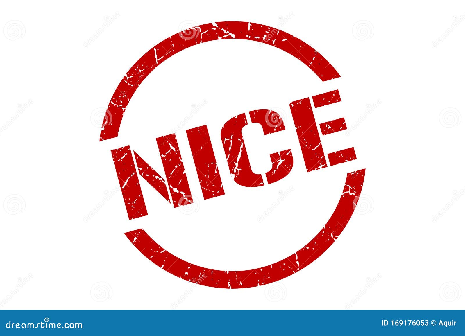 Nice Stamp. Nice Grunge Round Isolated Sign Stock Vector - Illustration ...