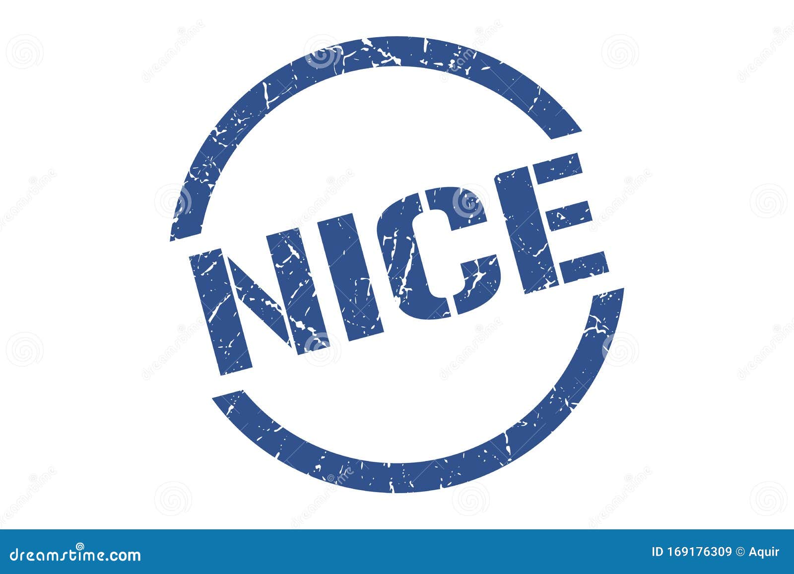 Nice Stamp. Nice Grunge Round Isolated Sign Stock Vector - Illustration ...