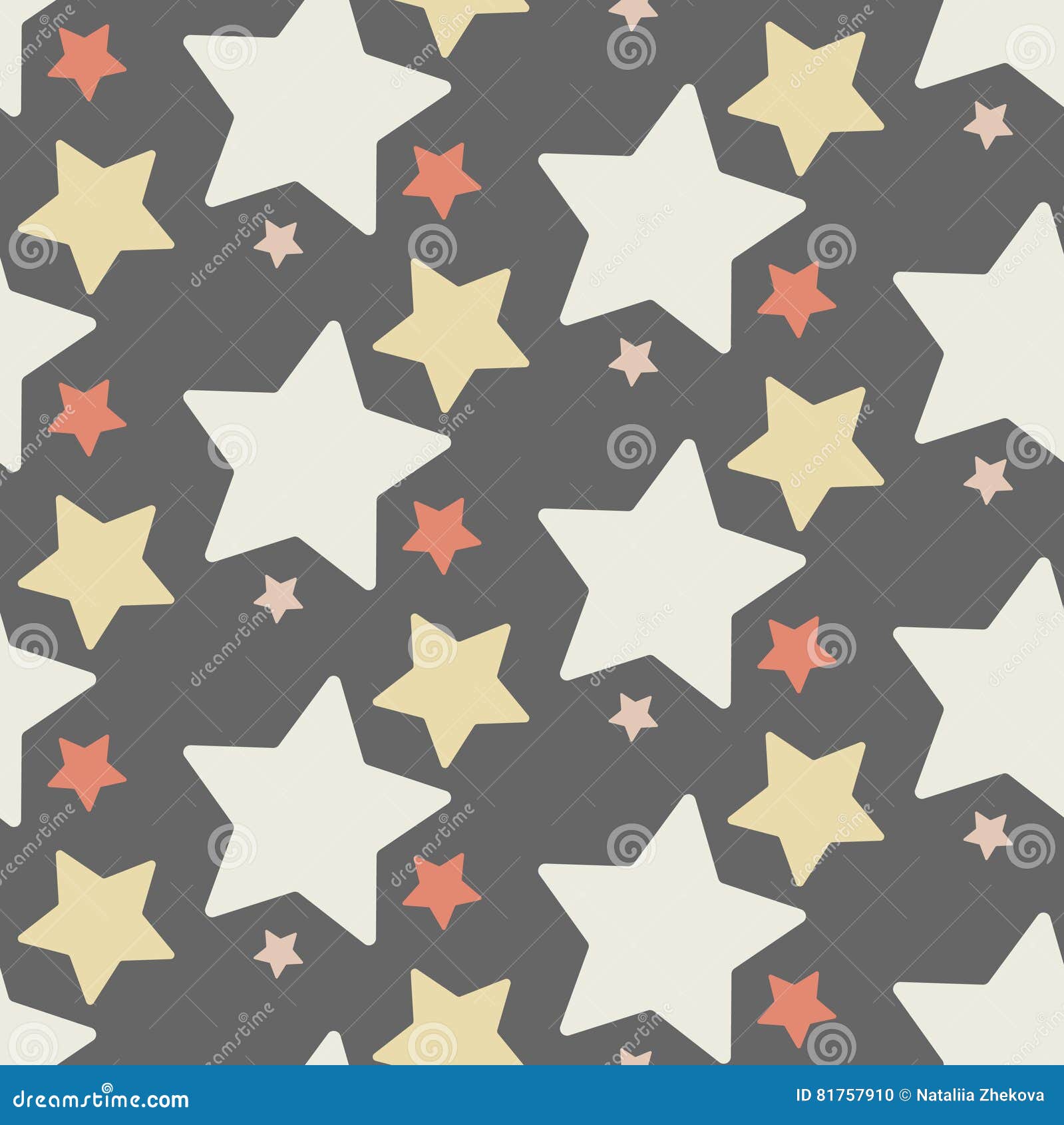 A Nice Star Seamless Pattern Stock Illustration - Illustration of ...