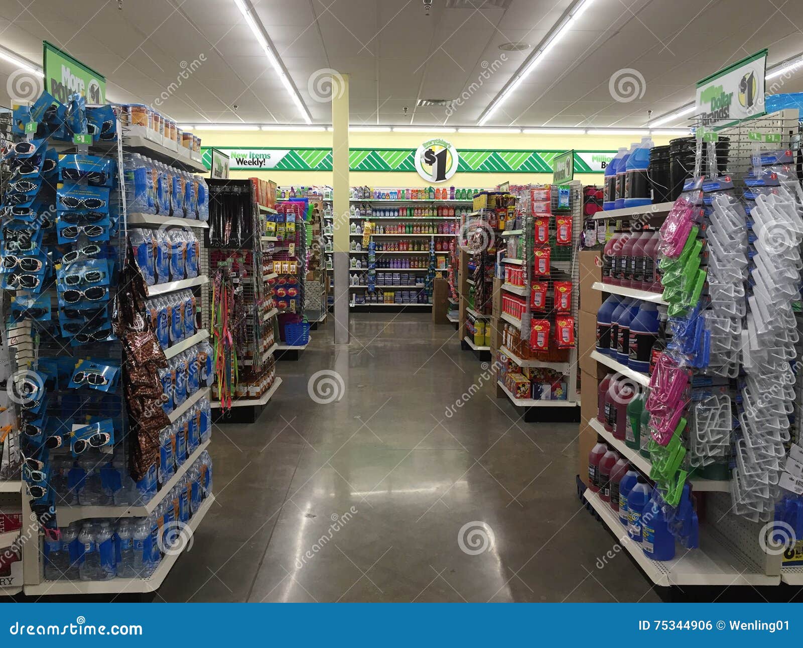 Nice Store Dollar Tree Interior Editorial Photo - Image of interior ...