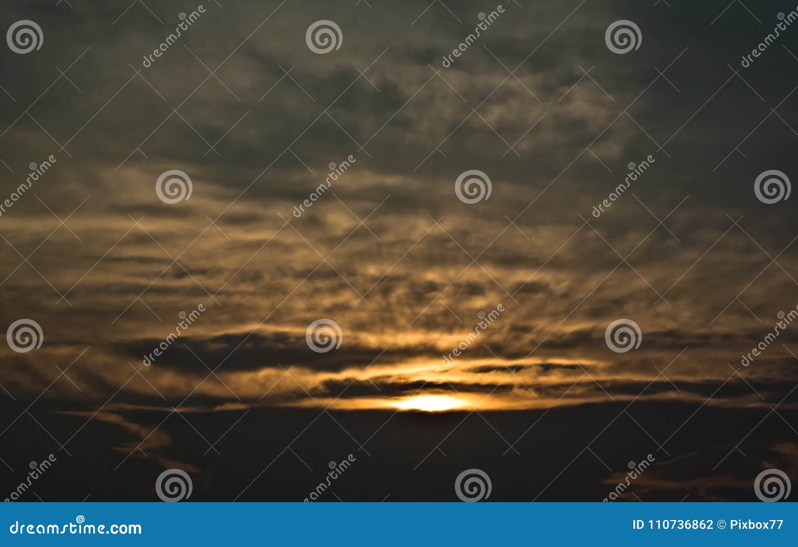 Nice Sun Ray Over Clouds with Sunset Sky Stock Photo - Image of scenics ...