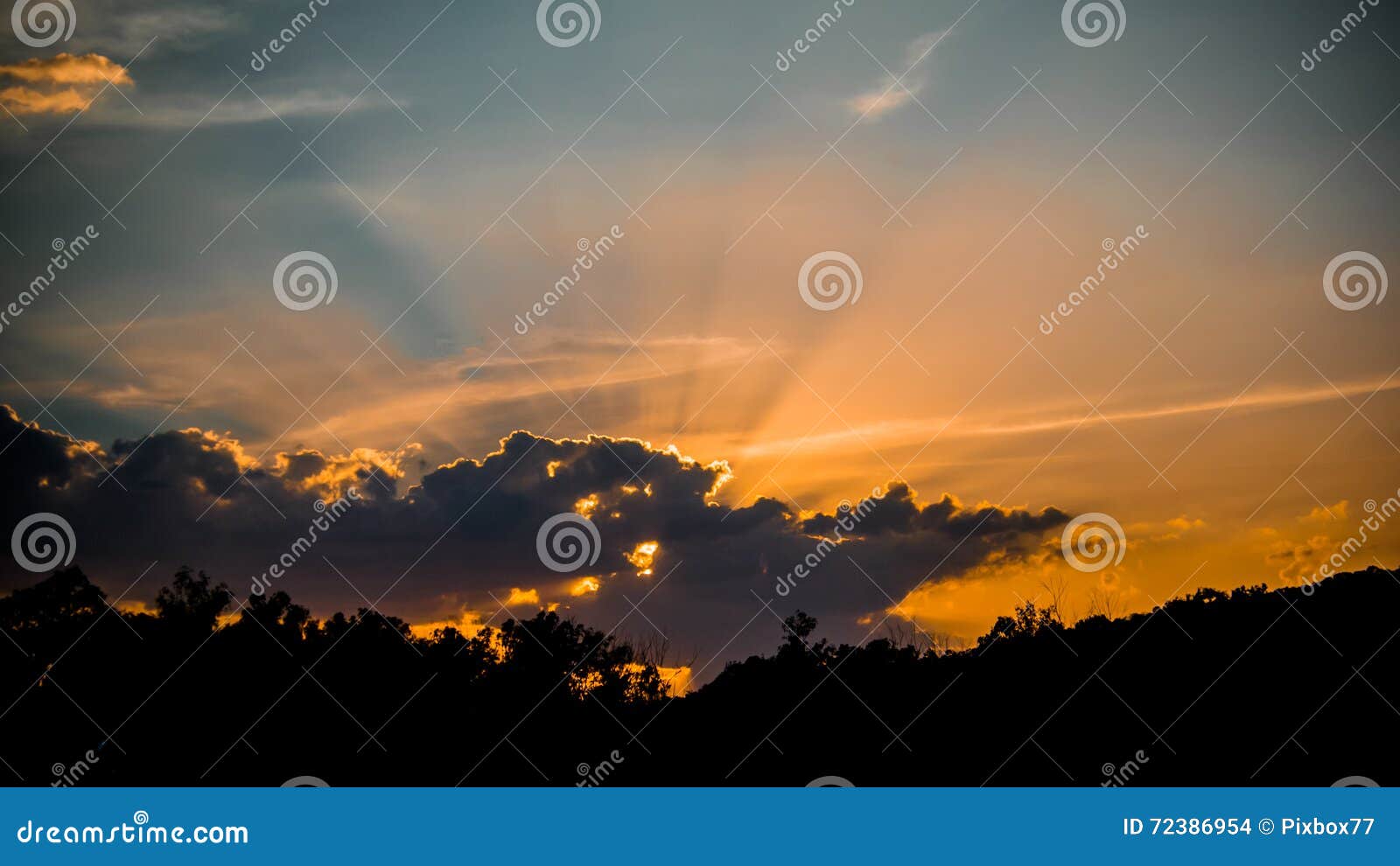 Nice Sun Ray at Sunset Time Stock Photo - Image of beautiful, abstract ...