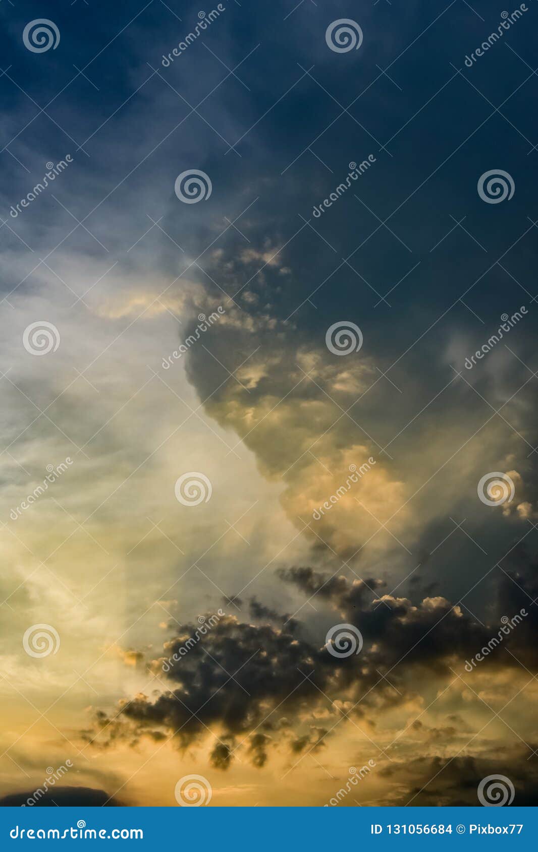 Nice sun rays with clouds stock photo. Image of bright - 131056684
