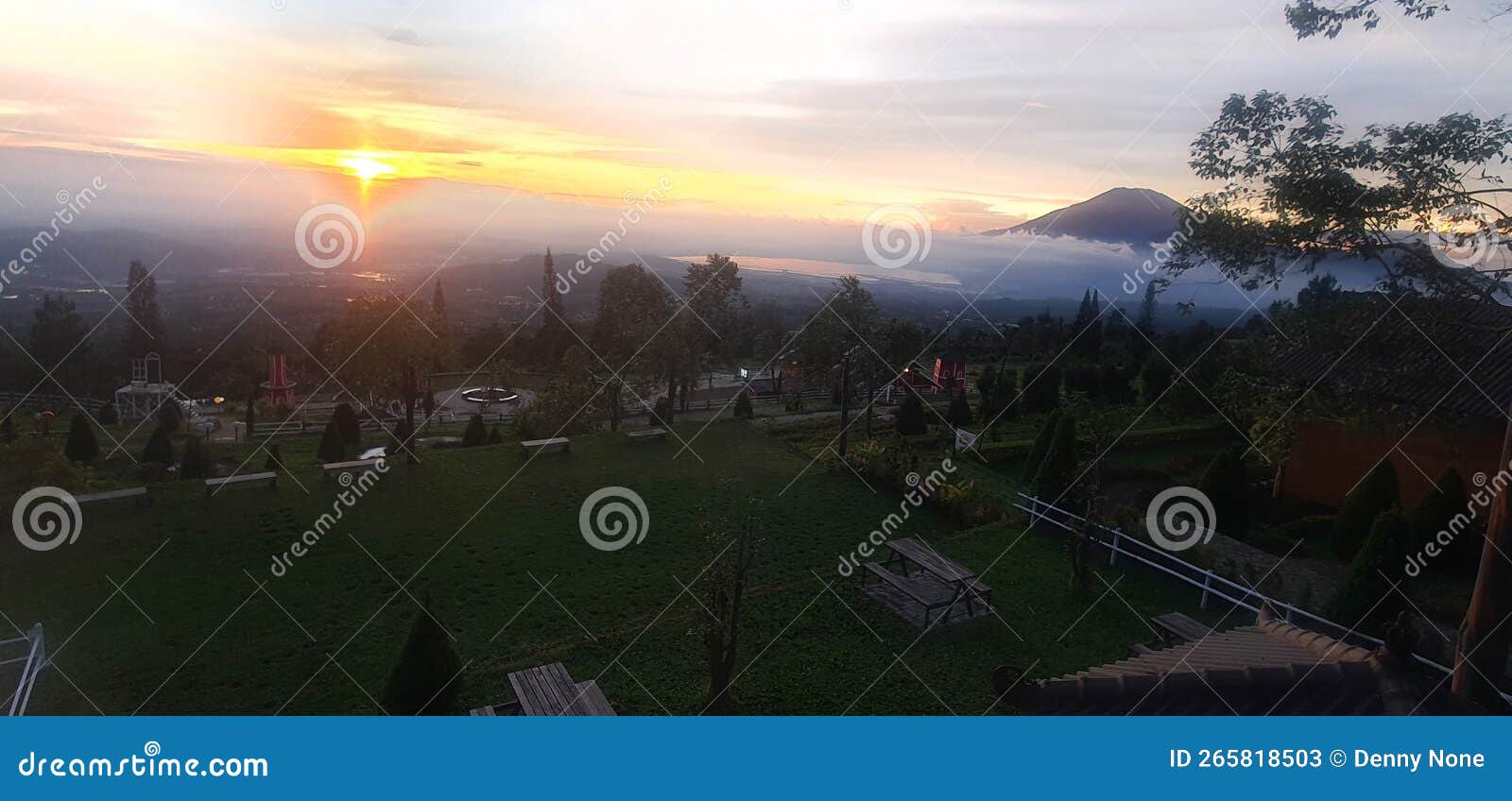 Nice sunrise panoramic stock image. Image of light, sunlight - 265818503