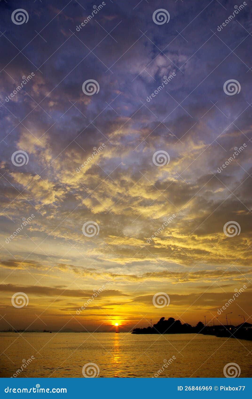 Nice sunset sky stock image. Image of seasons, island - 26846969