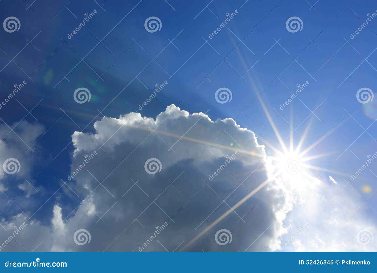 Nice sunshine in clouds stock photo. Image of outdoors - 52426346