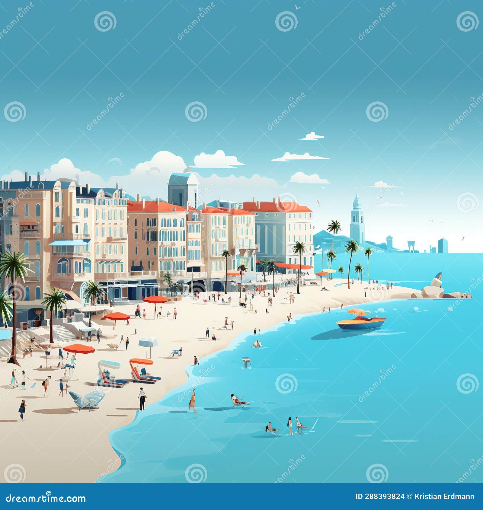 Nice Techscape: Digital Glimpse Of The French Riviera Royalty-Free ...