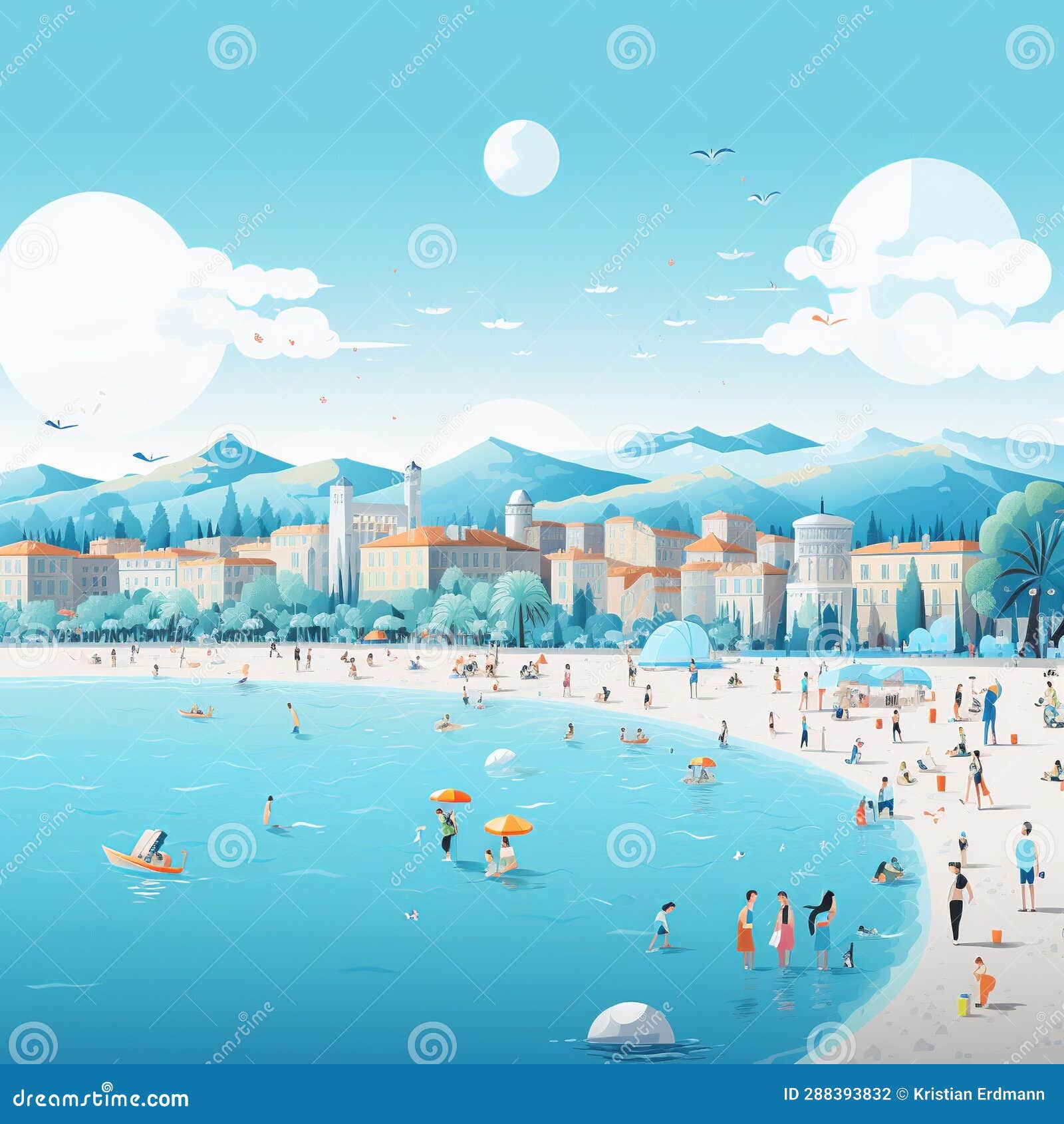 Nice Techscape: Digital Glimpse Of The French Riviera Royalty-Free ...