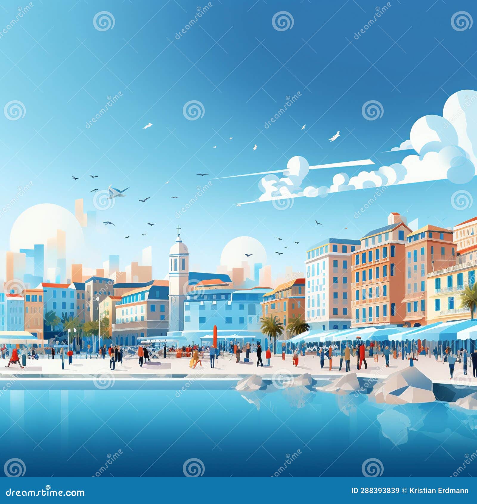 Nice Techscape: Digital Glimpse Of The French Riviera Royalty-Free ...