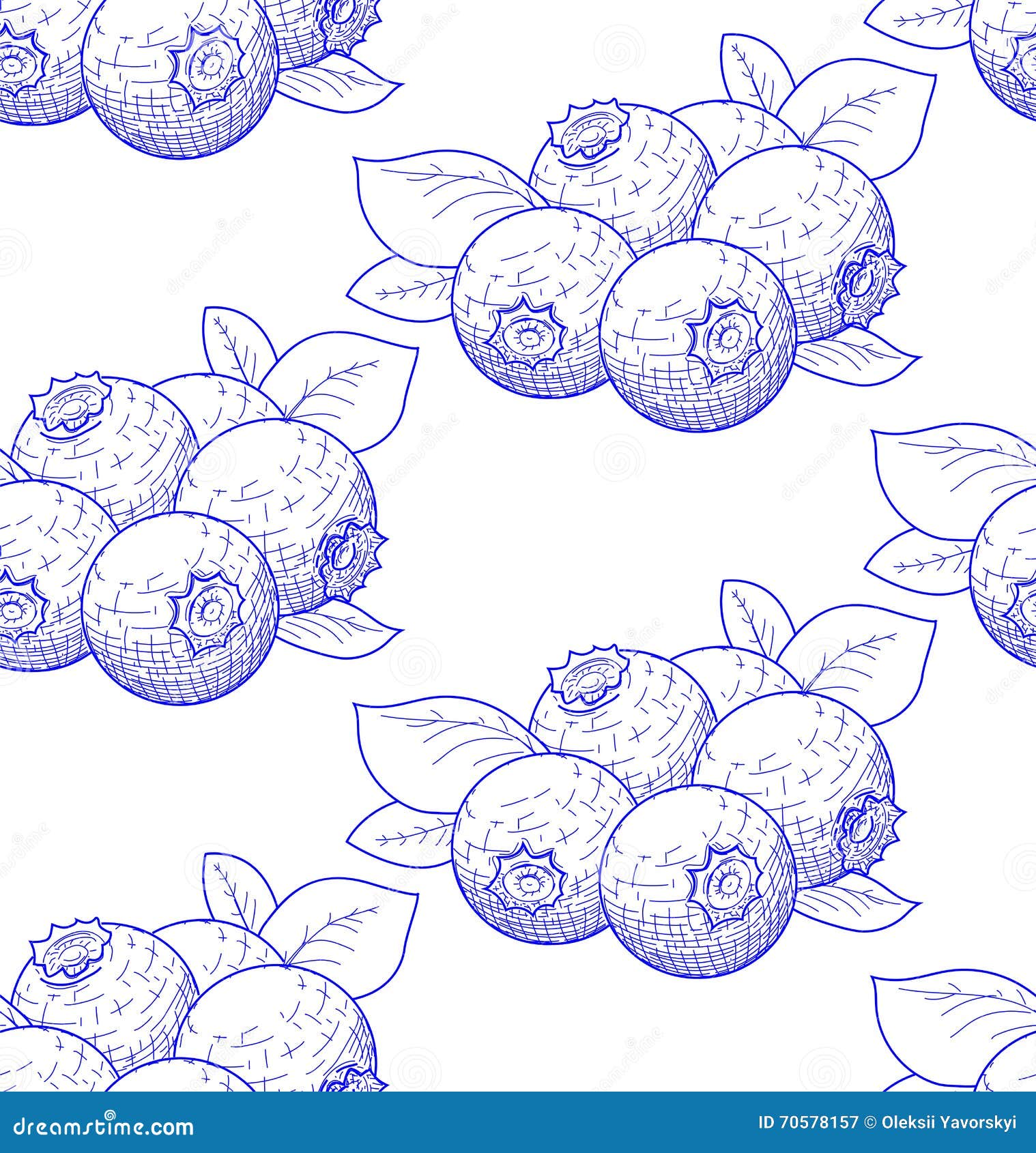 Nice Template with a Picture of a Blueberry Stock Vector - Illustration ...