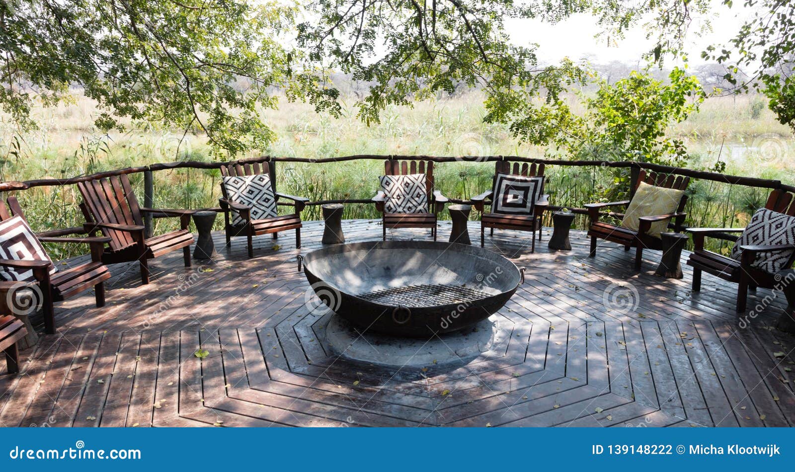 Nice terrace in Namibia stock photo. Image of fire, relaxed - 139148222