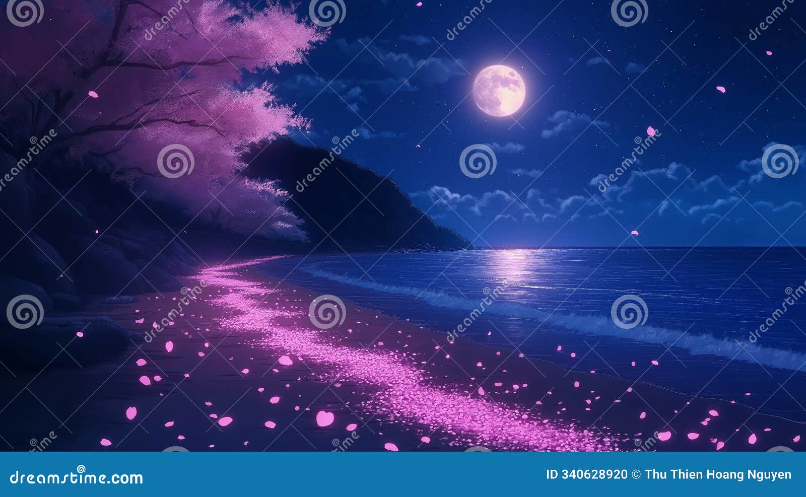 Nice Theme Anime Background Stock Photo - Image of full, landscape ...