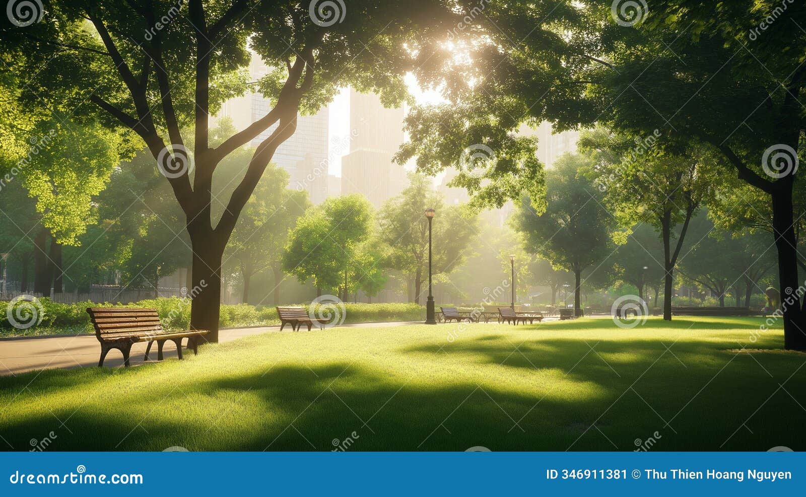 Nice Theme Landscape of Nature Stock Image - Image of sunrise, tree ...