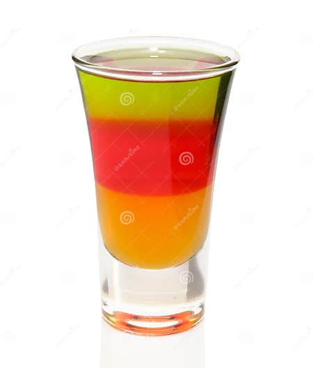 Nice Three-layered Cocktail Stock Photo - Image of party, layered: 10911168