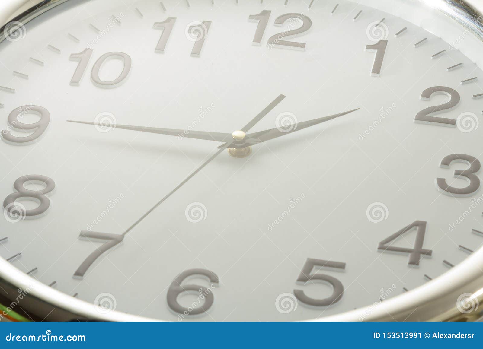 Nice Very Cute Classic Big Clock with Attractive Lighting Stock Image ...