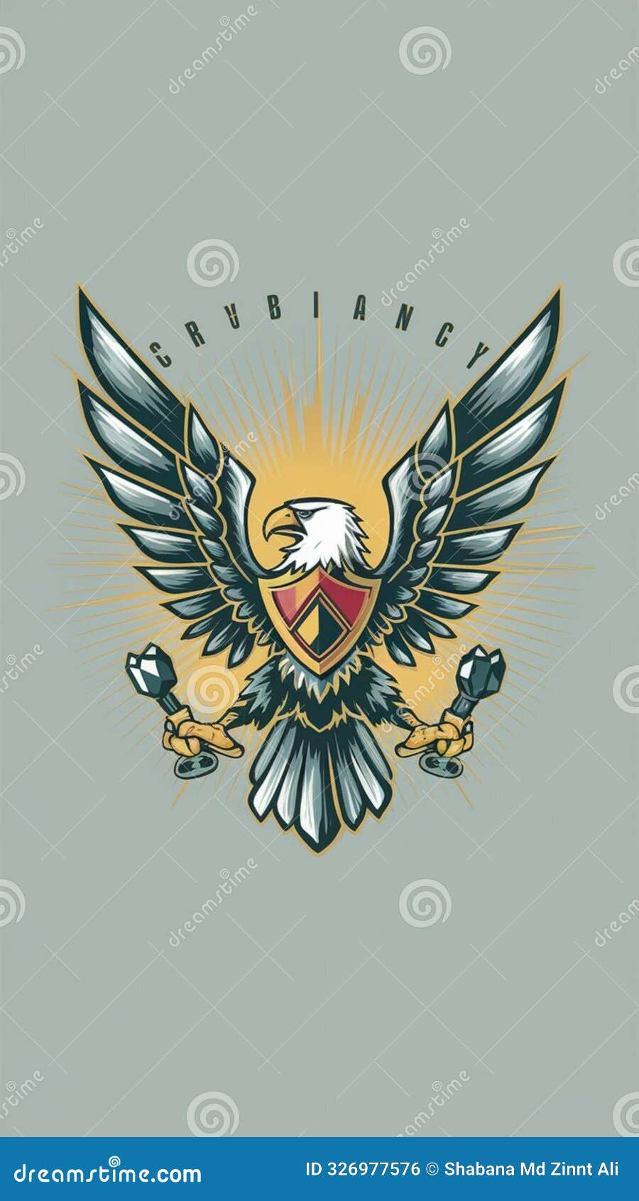 Nice Victory Eagle Wallpapers Design Stock Illustration - Illustration ...