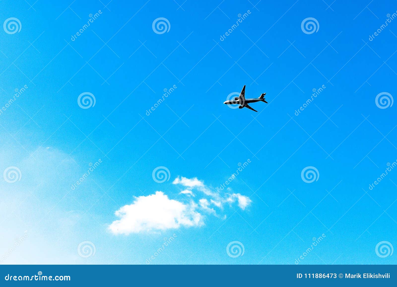 Nice View of Tiny Airplane in the Air Editorial Stock Photo - Image of ...