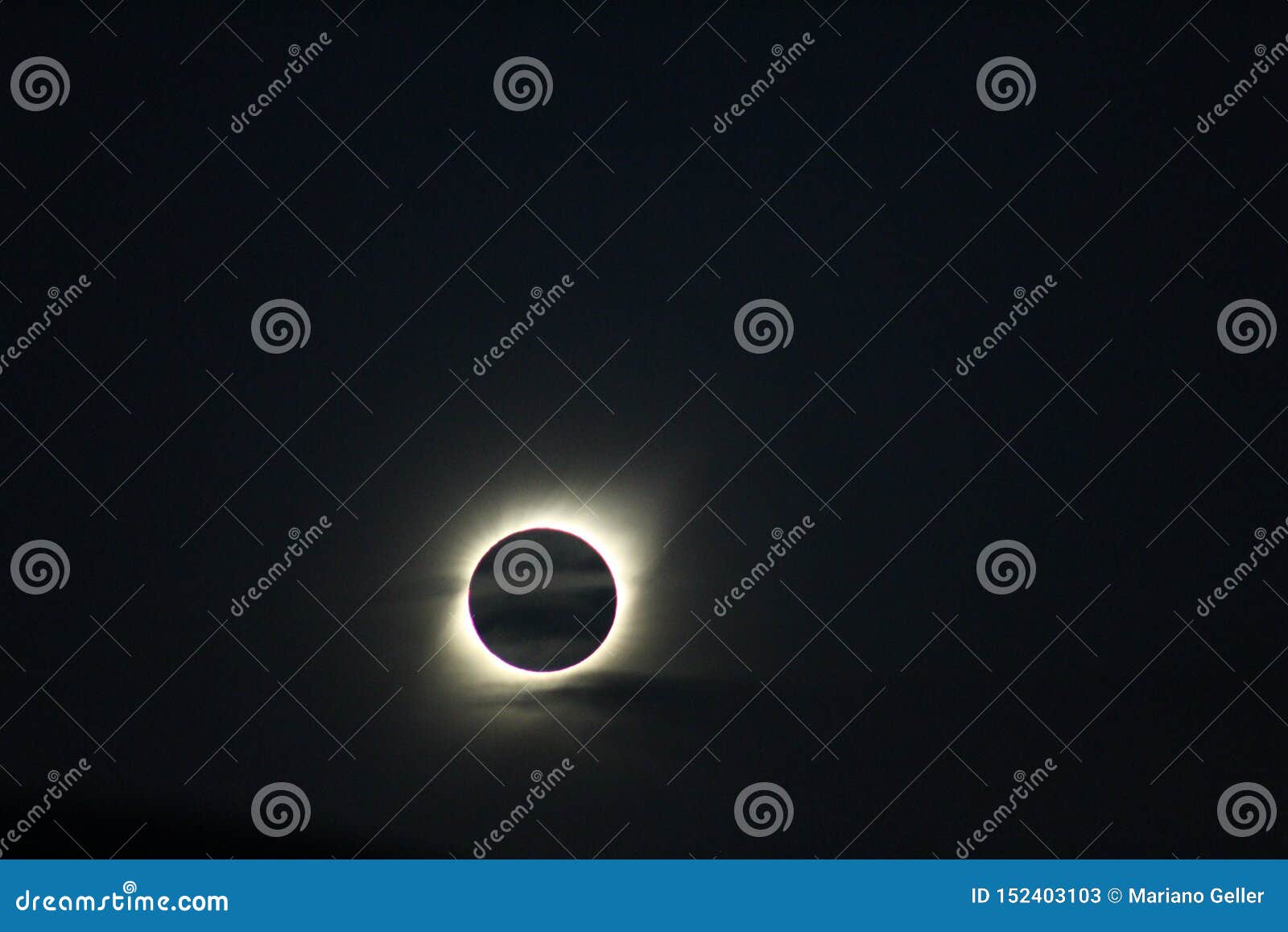 A Nice View of the Eclipse of July 2 in Argentina Stock Image - Image ...
