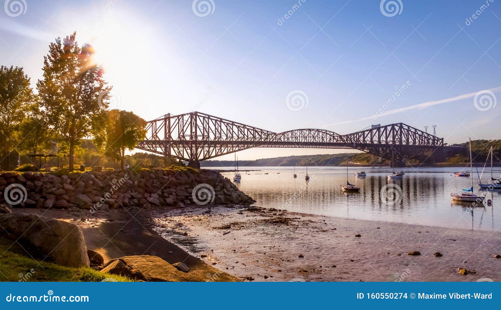 Bridge of Quebec stock photo. Image of nice, quebec - 160550274
