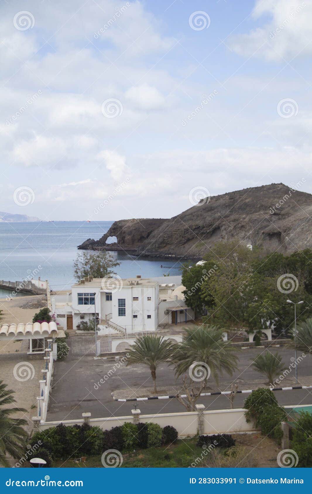 Nice View of the Gulf of Aden Stock Image - Image of beach, cliff ...