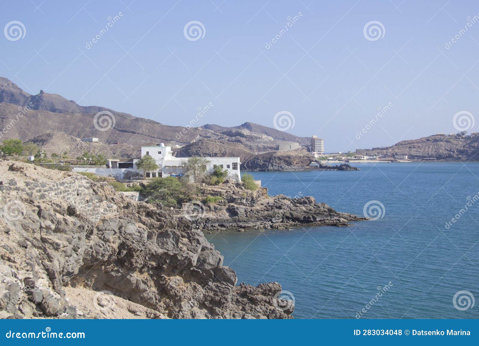 Nice View of the Gulf of Aden Stock Photo - Image of rock, islet: 283034048