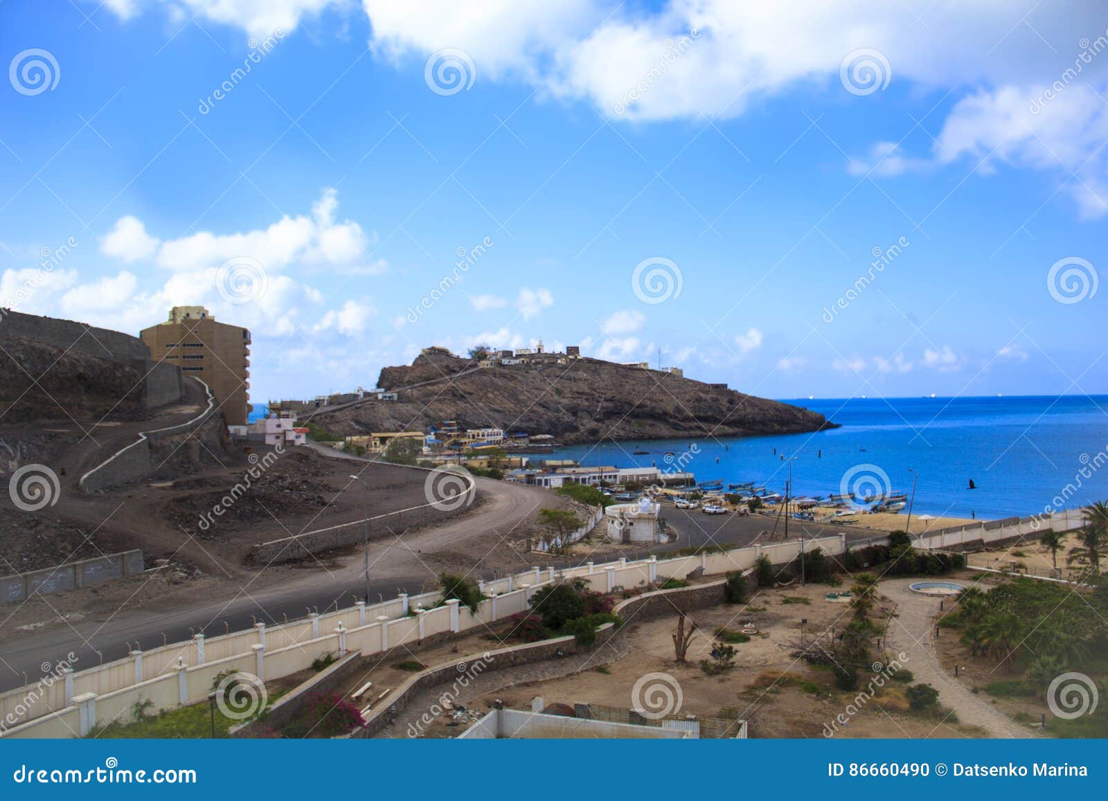 Nice View of the Gulf of Aden in Yemen Stock Photo - Image of coastline ...