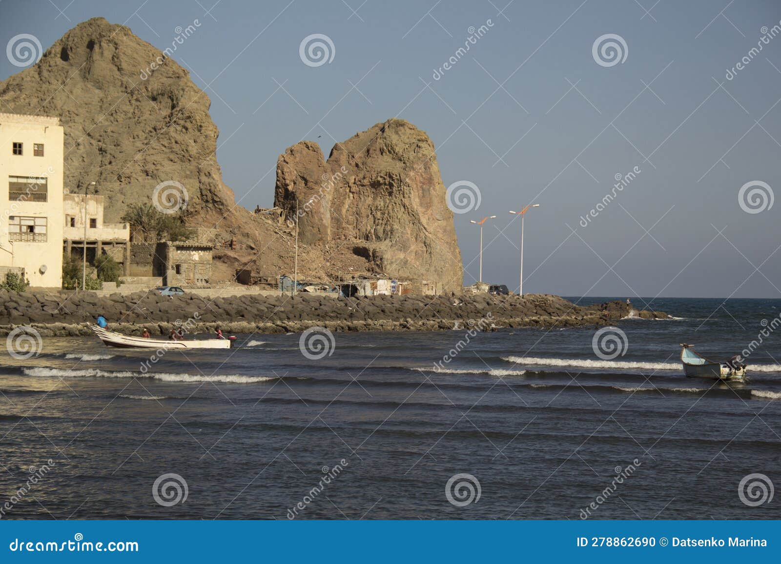 Nice View of the Gulf of Aden in Yemen Editorial Image - Image of cape ...
