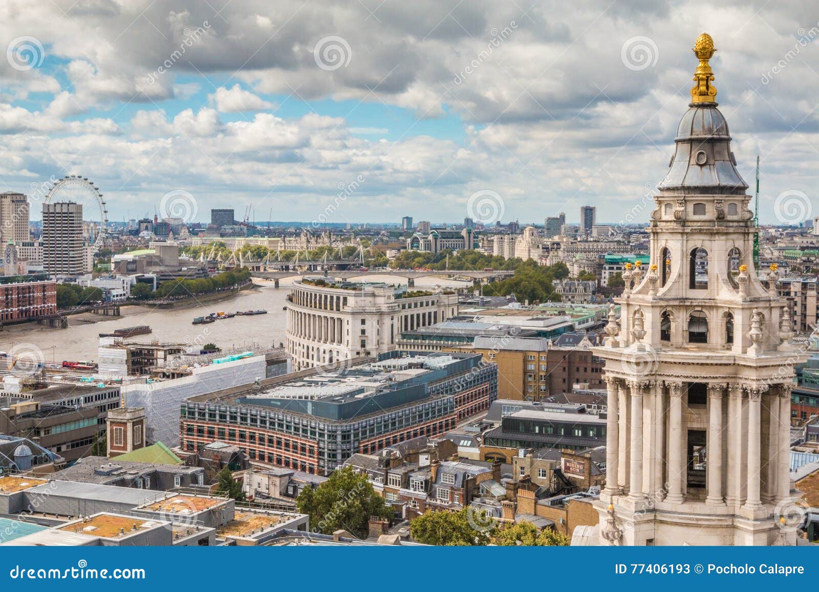 Nice View of London England Stock Image - Image of night, summer: 77406193