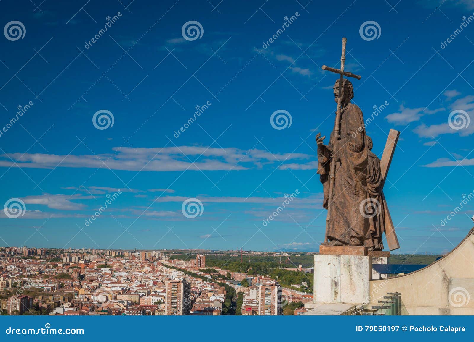 Nice View of Madrid Spain Skyline Stock Image - Image of capital ...