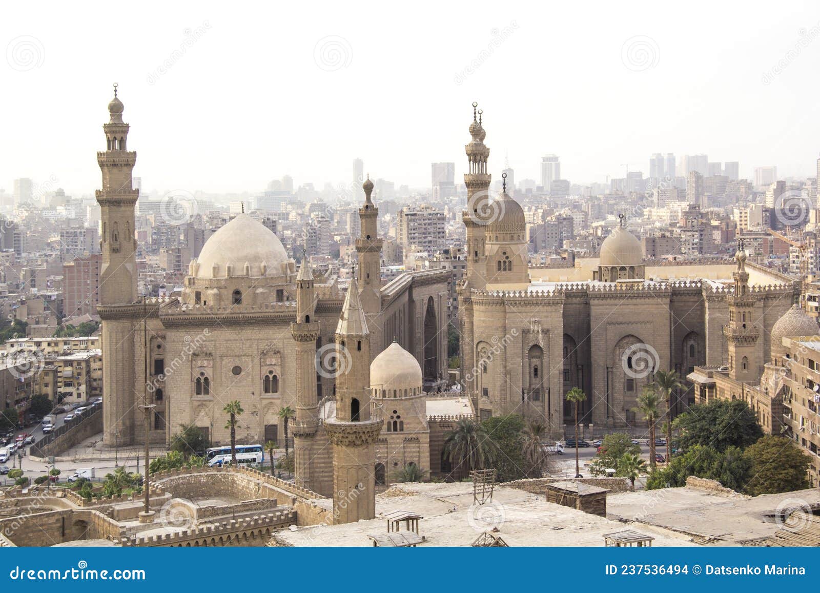 Nice View of the Mosque-Madrasa of Sultan Hassan in Cairo, EgyptNice View of the Mosque-Madrasa ...