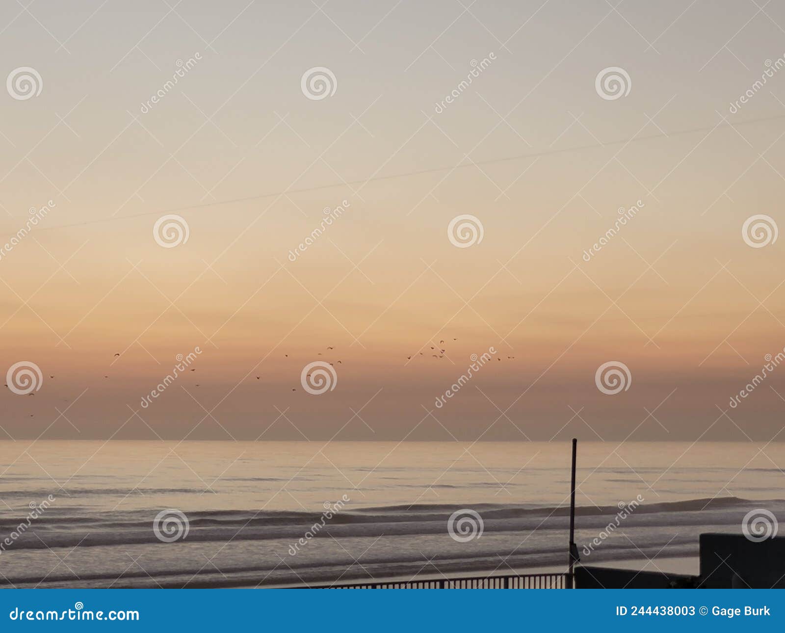 A Nice View of the Ocean from Florida. Stock Image - Image of morning ...