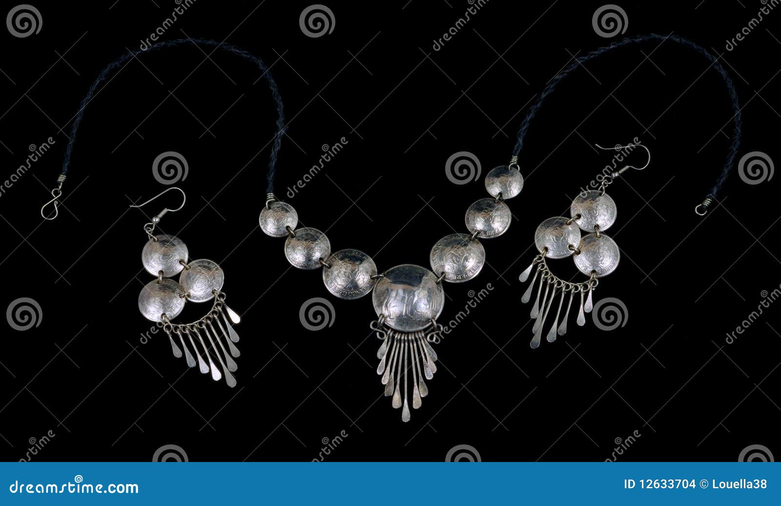 Nice view old necklace stock photo. Image of pierced - 12633704