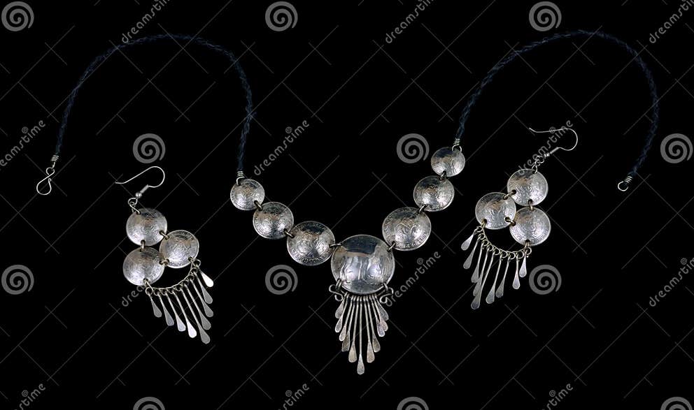 Nice view old necklace stock photo. Image of pierced - 12633704