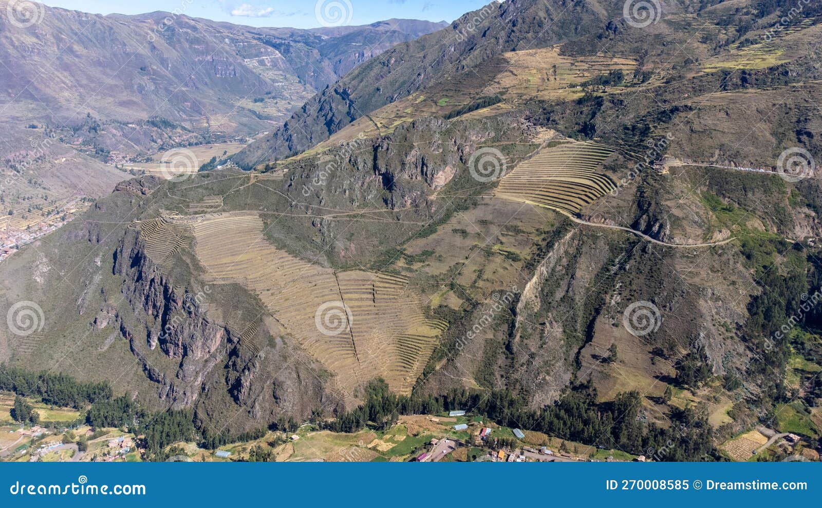 Nice View of the Pisac Ruins in Cusco Stock Image - Image of horizon ...