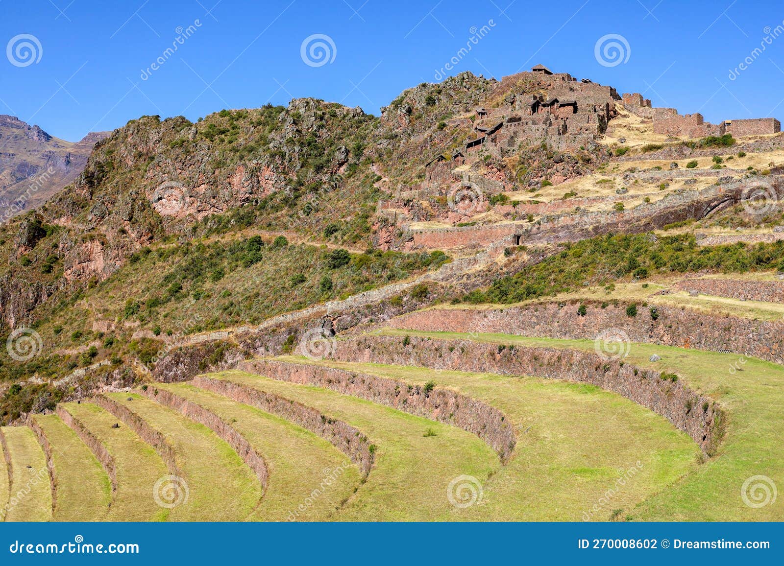 Nice View of the Pisac Ruins in Cusco Stock Photo - Image of peruvian ...