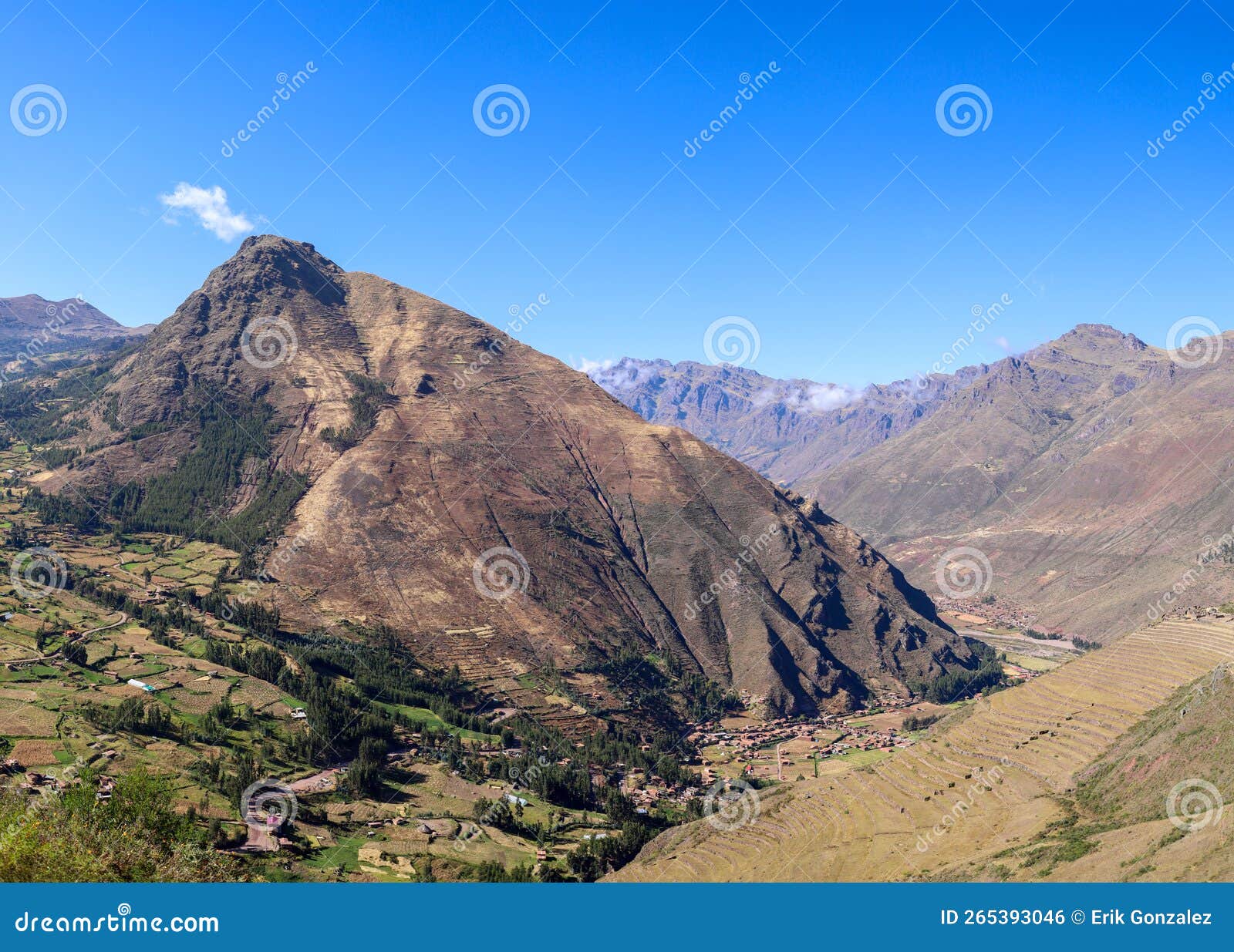 Nice View of the Pisac Ruins in Cusco Stock Photo - Image of ...