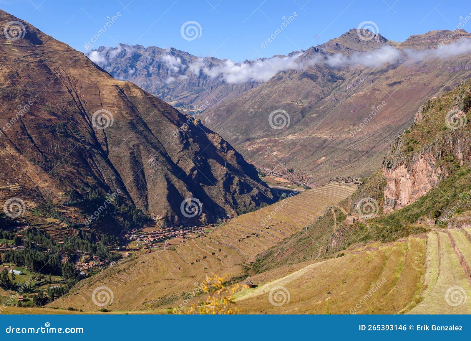 Nice View of the Pisac Ruins in Cusco Stock Photo - Image of ...