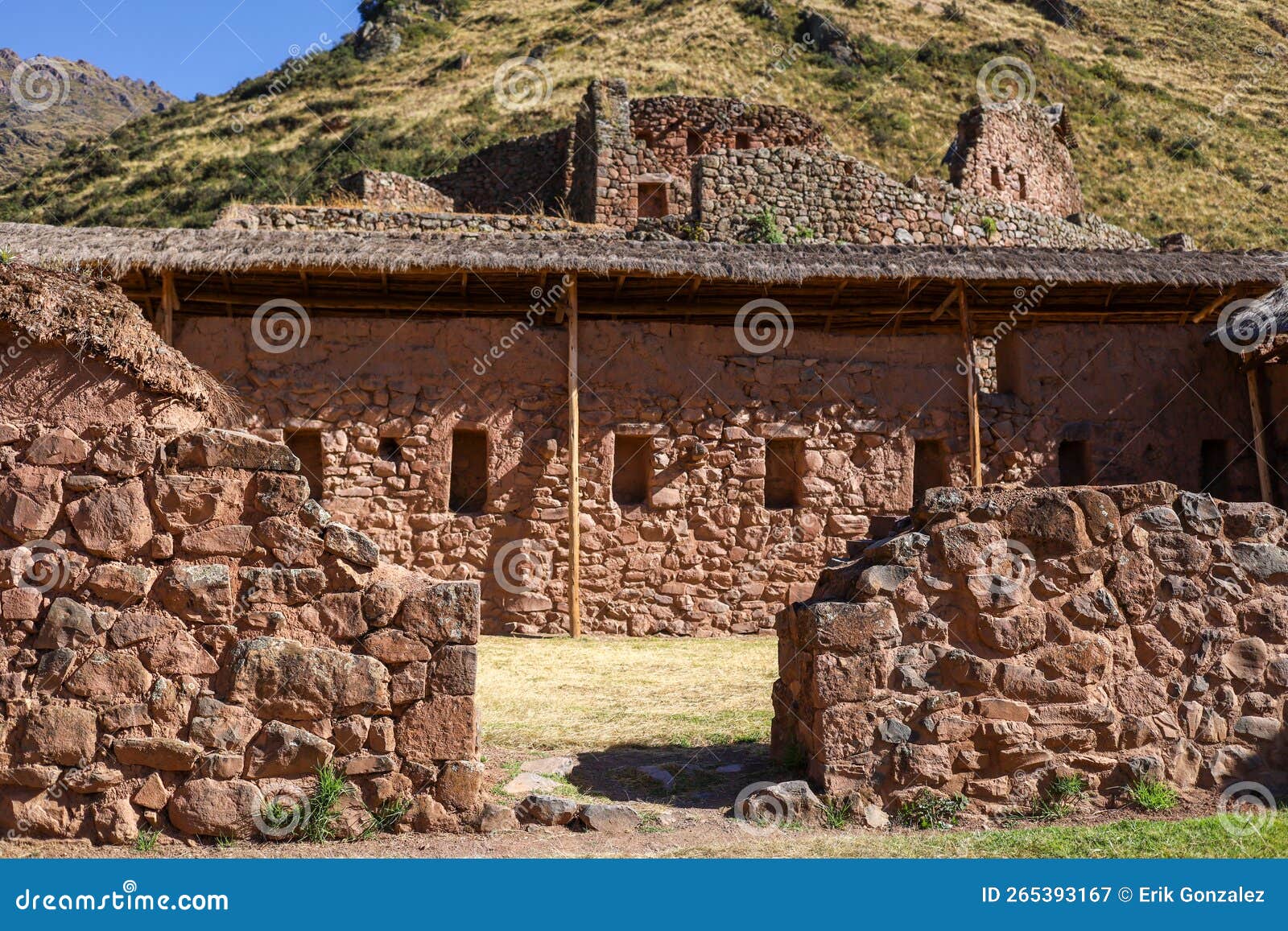 Nice View of the Pisac Ruins in Cusco Stock Image - Image of journey ...