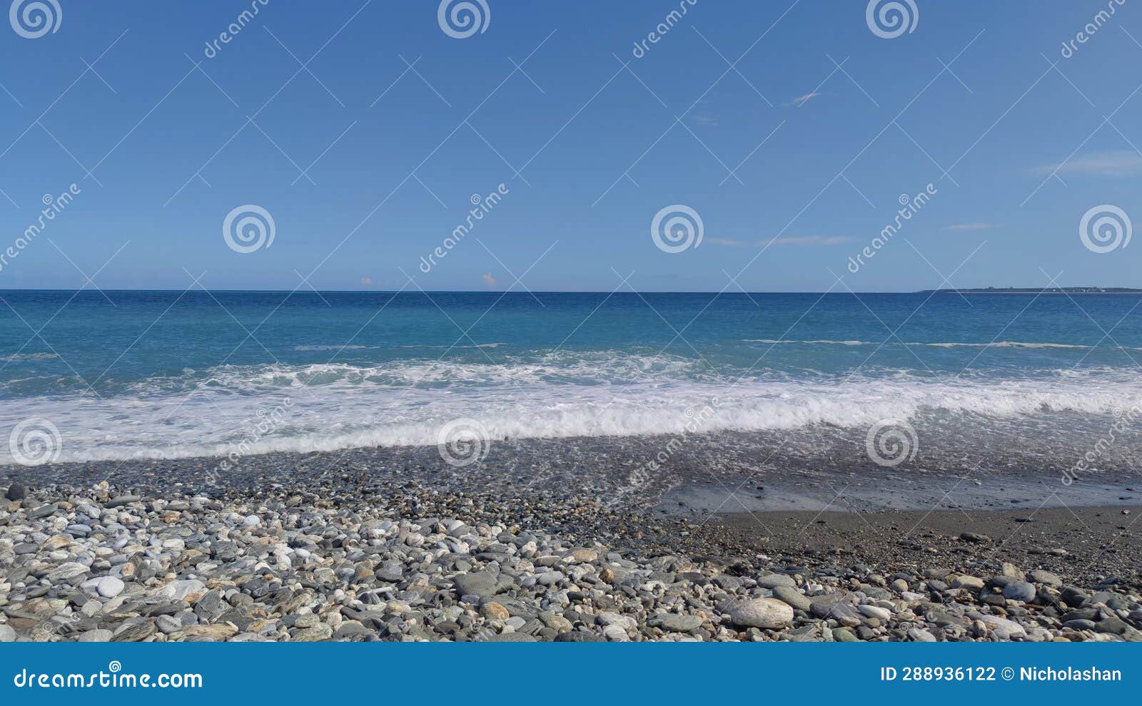 Nice View of Stone Beach Chihsingtan Beach, Hualien, Taiwan Stock ...