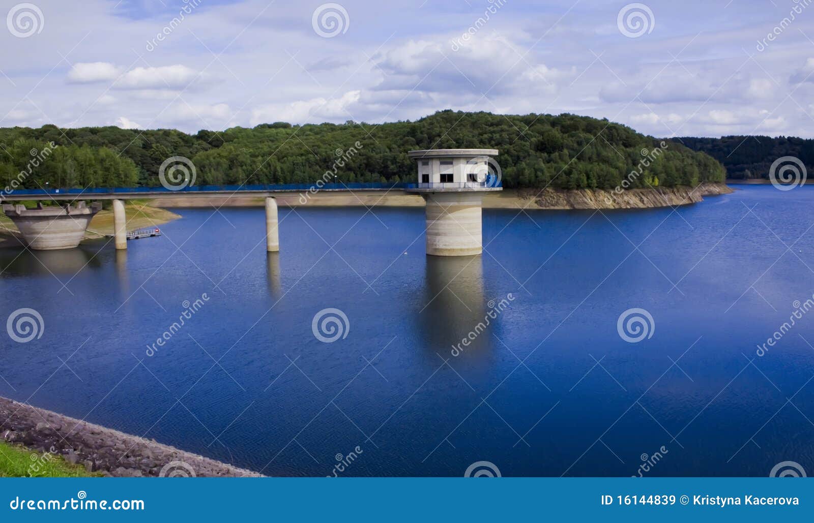 Nice View to Dam stock image. Image of blue, development - 16144839