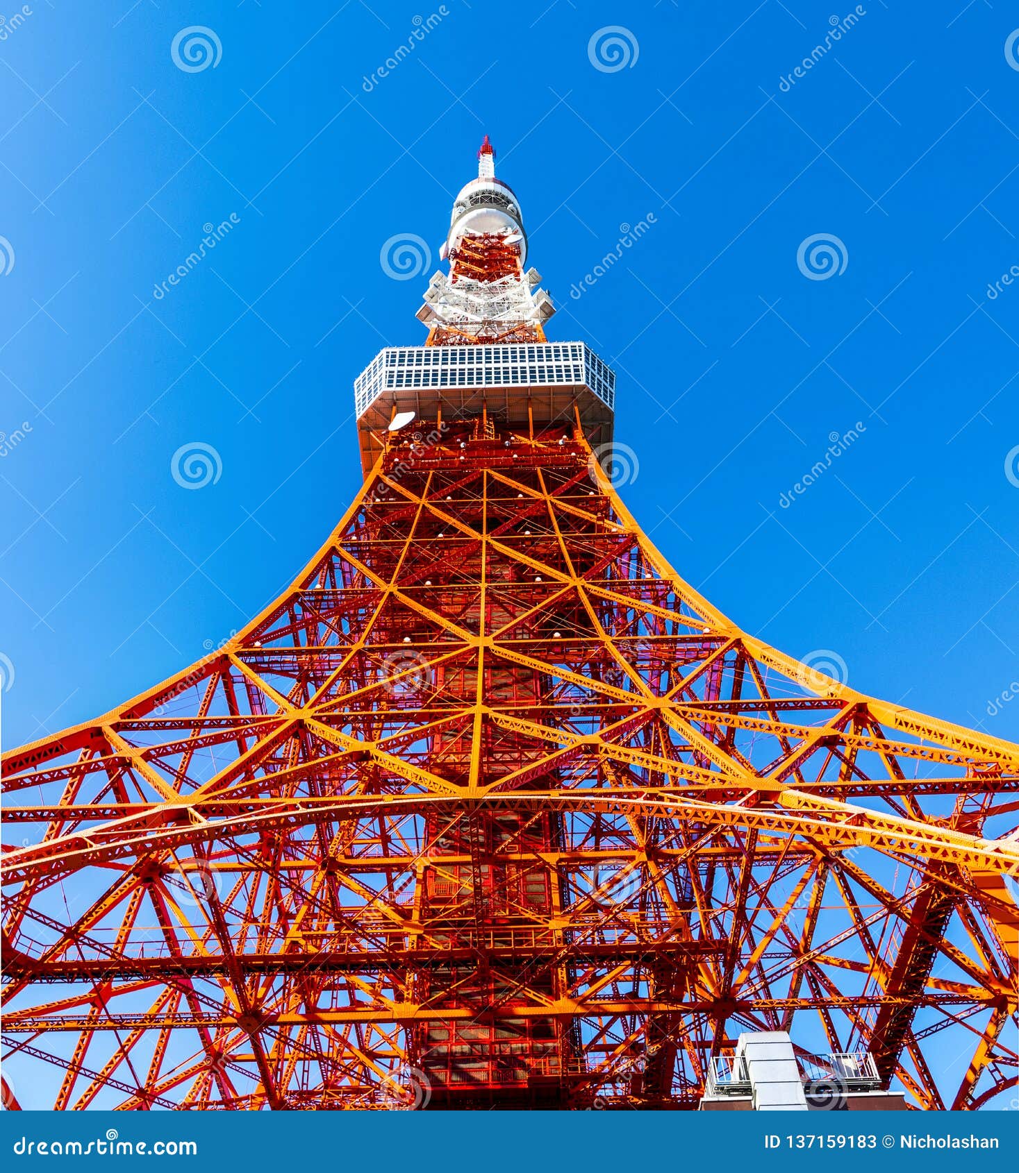 Nice View of Tokyo Tower in Tokyo, Japan Stock Image - Image of ...