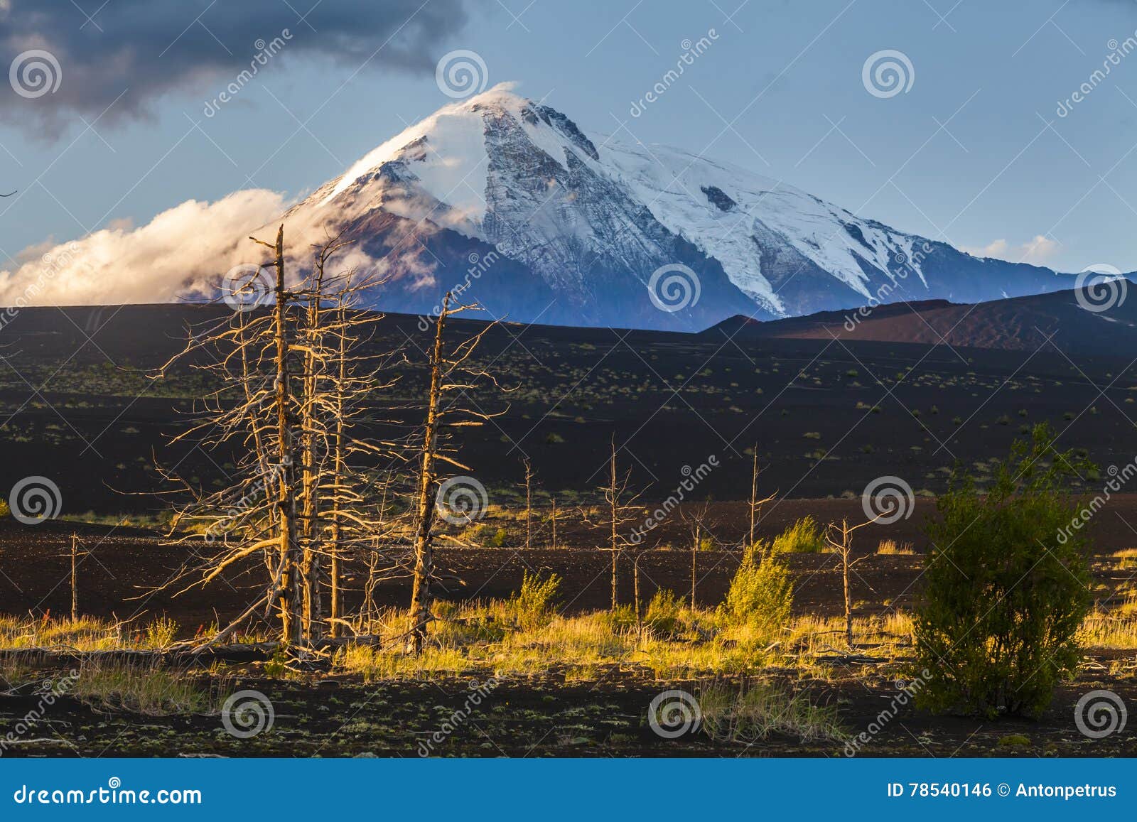 Nice view of the volcanoes stock photo. Image of peak - 78540146